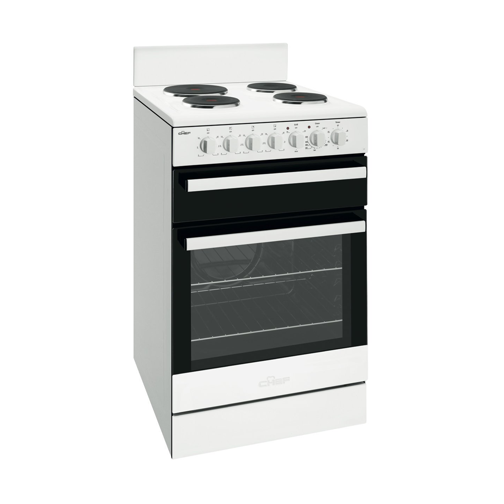 Chef CFE533WB 54CM Upright Freestanding Electric Oven at APPLIANCE GIANT