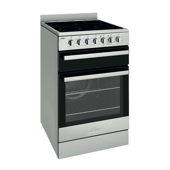 Chef CFE547SB 54cm Stainless Steel Freestanding Cooker at APPLIANCE GIANT