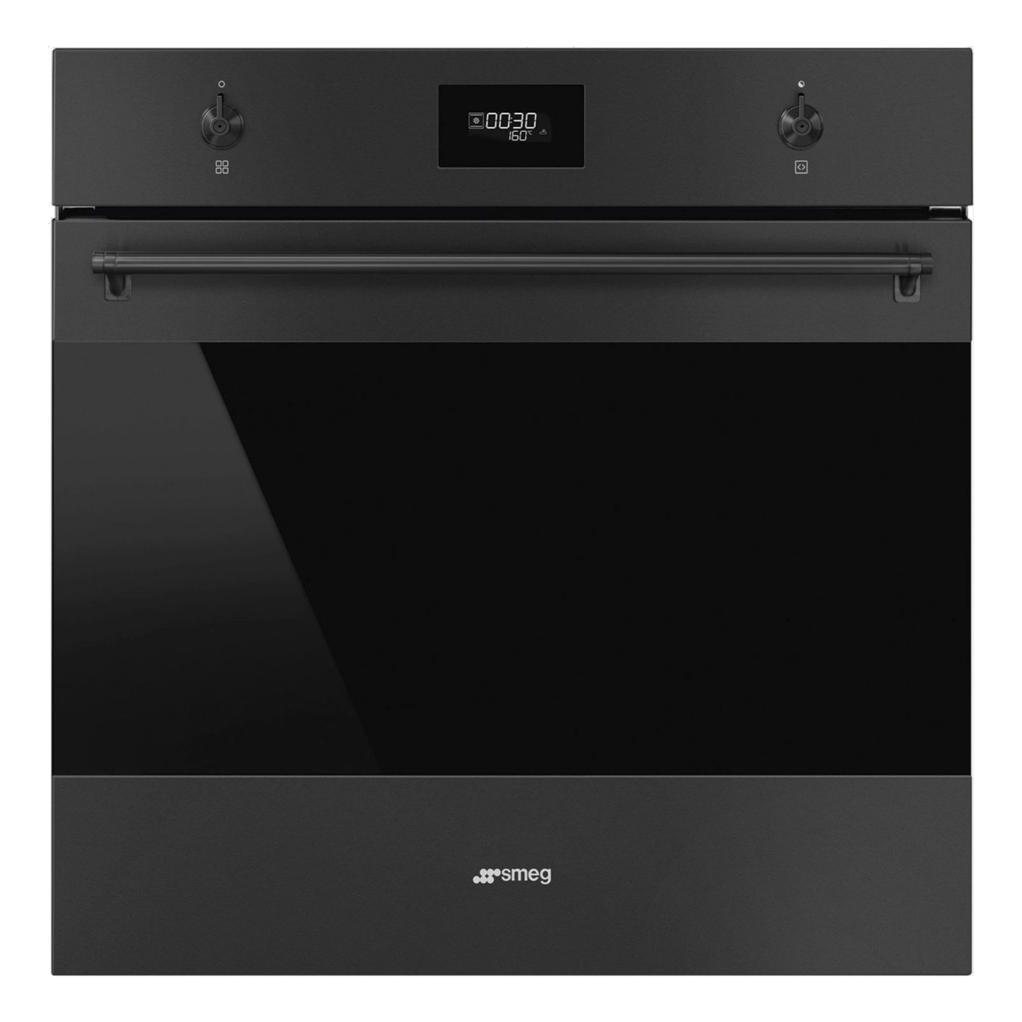 Smeg 60cm Classic Matte Black Pyrolytic Oven SOPA6301TN